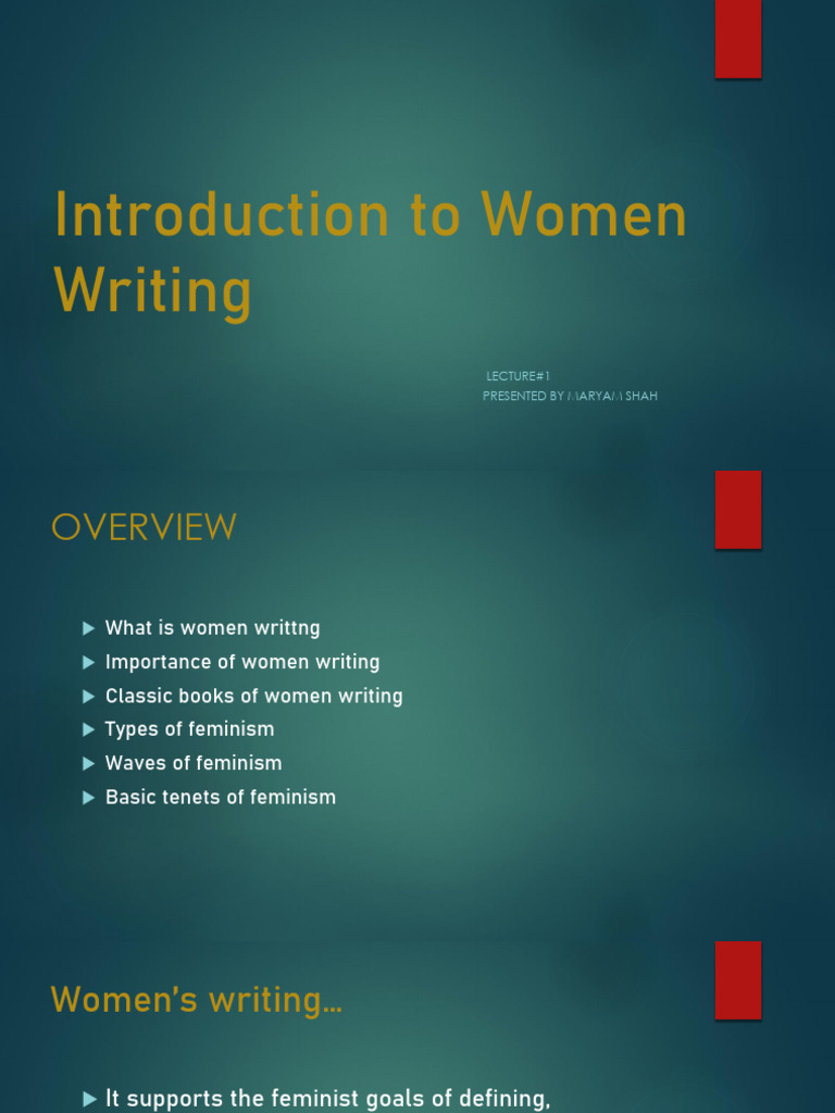 Introduction To Women Writing | PDF | Gender Studies | Feminism