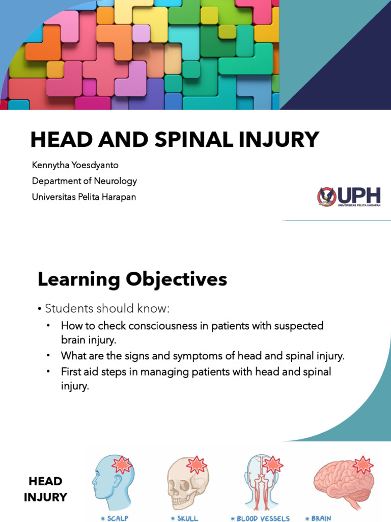 First Aid - Head Spinal Injury - DR Kennytha | PDF | Spinal Cord Injury ...