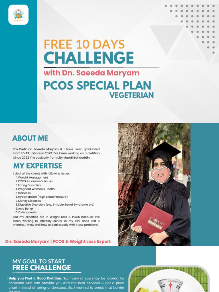 10-Day Weight Loss Challenge with Saeeda | PDF | Stir Frying | Pancake