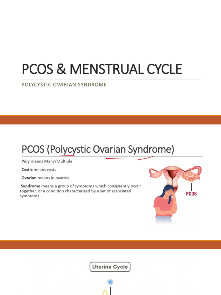 Pcos & Menstrual Cycle | PDF | Menstrual Cycle | Ovary