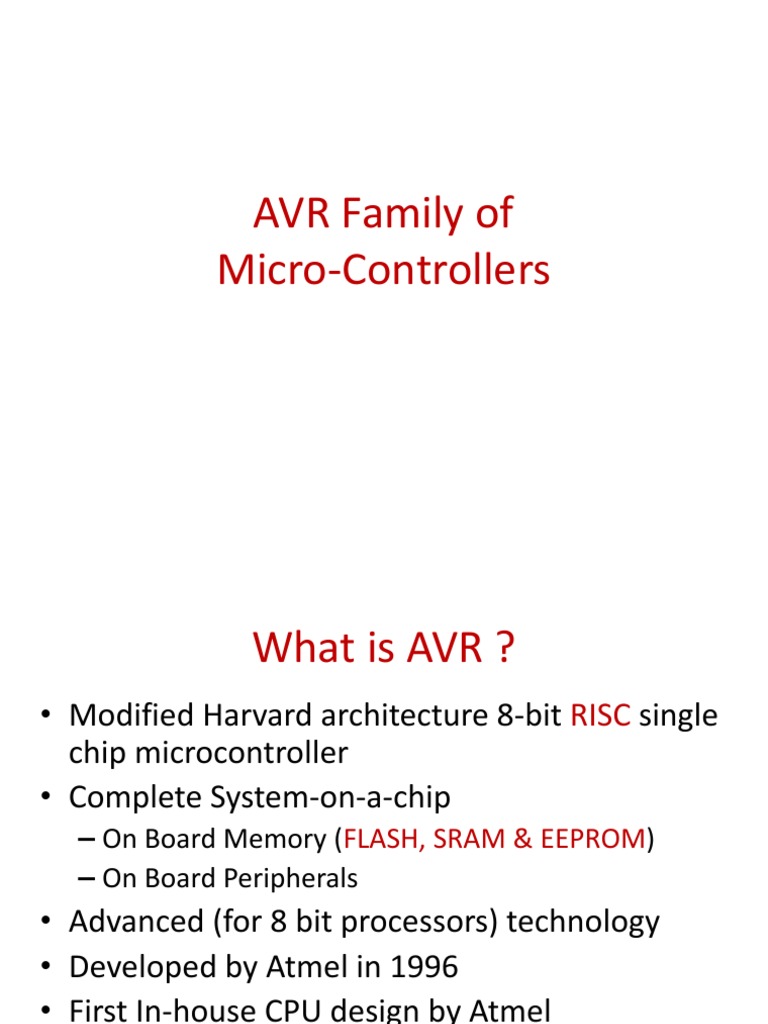 AVR | PDF | Flash Memory | Computer Data Storage
