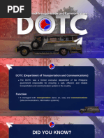 Overview of DOTC and Its Functions | PDF | Recruitment | Transport
