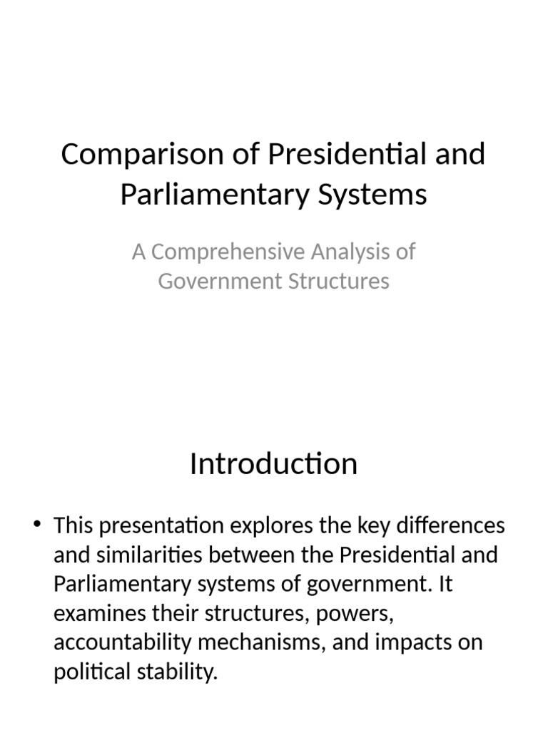 Presidential_vs_Parliamentary_Systems | PDF | World Politics ...