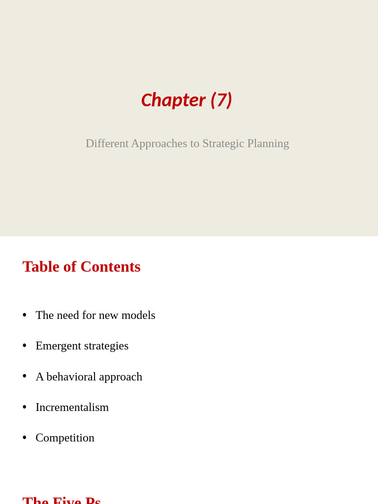 Strategic Planning Approaches Explained | PDF | Strategic Management ...
