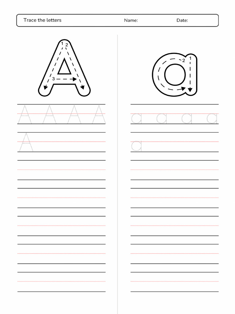 Belajar Menulis Huruf A-Z | PDF