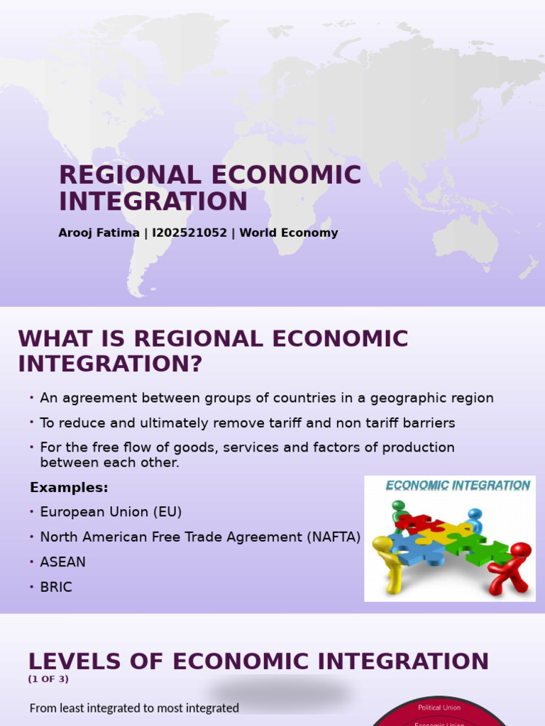 Regional Economic Integration | PDF | Euro | European Union