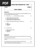 Grade 6 Natural Science Exam Memo | PDF | Foods | Plants