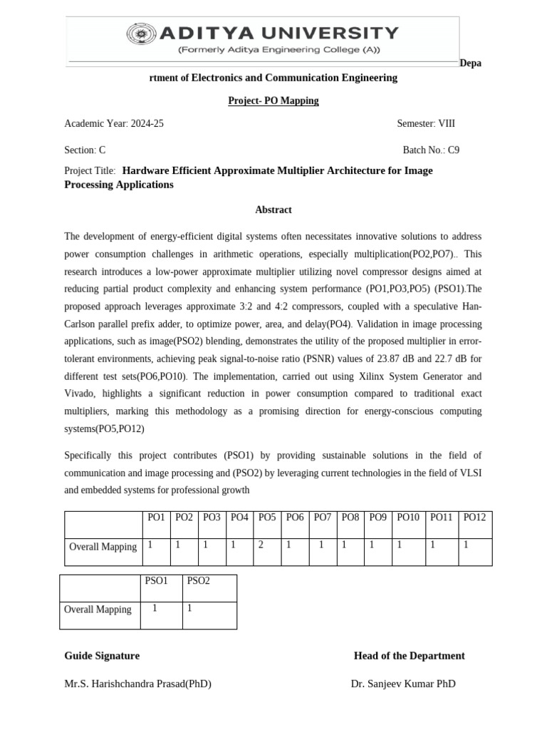 POs Mapping | PDF