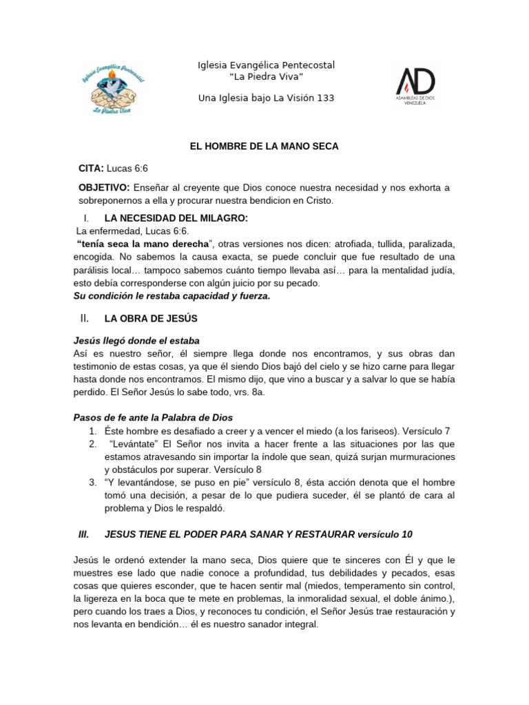 Clase - El Hombre de La Mano Seca | PDF