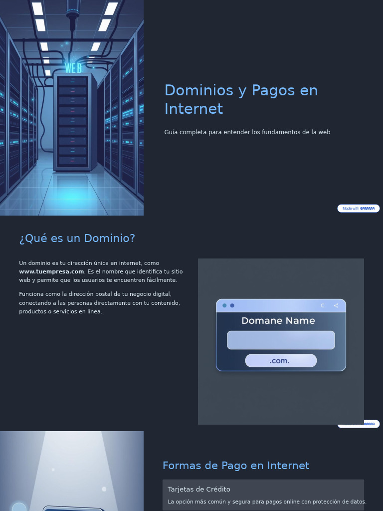 Dominios y Pagos en Internet | PDF | sistema de nombres de dominio ...