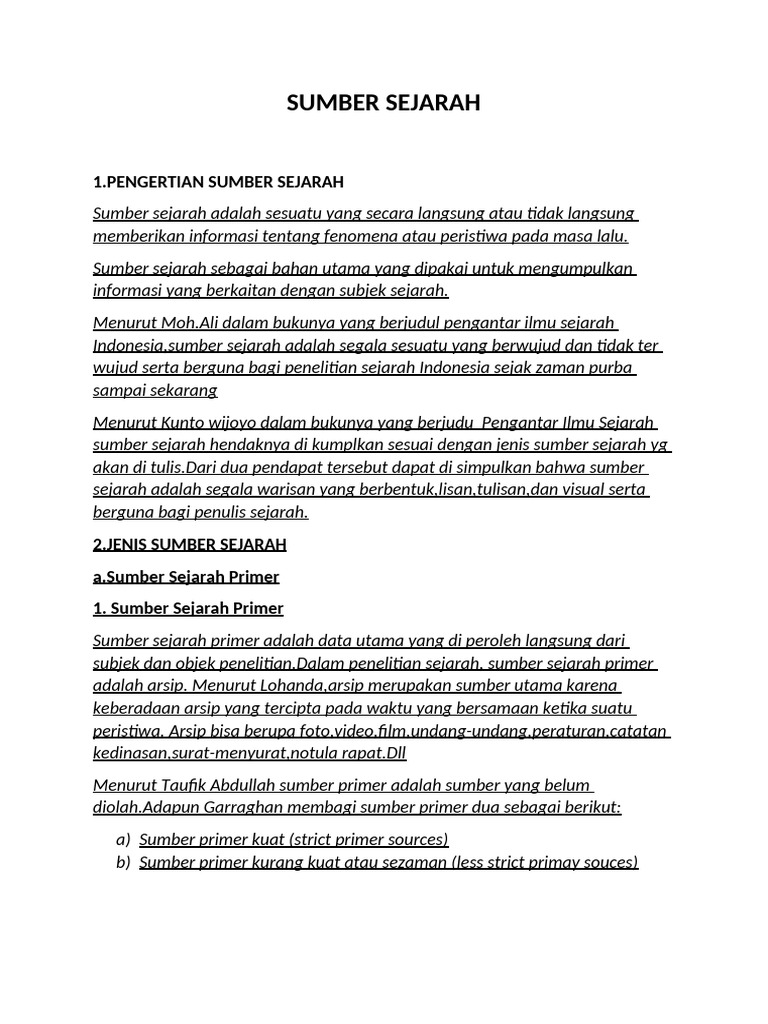 Sejarah Najwa XB | PDF