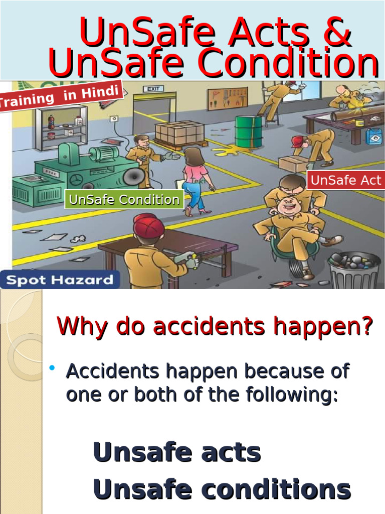 Unsafe Acts and Conditions Overview | PDF | Personal Protective ...