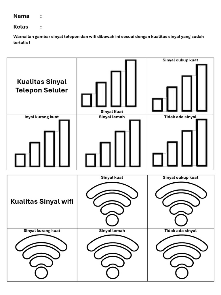 Kualitas Sinyal Wifi dan Telepon Seluler | PDF