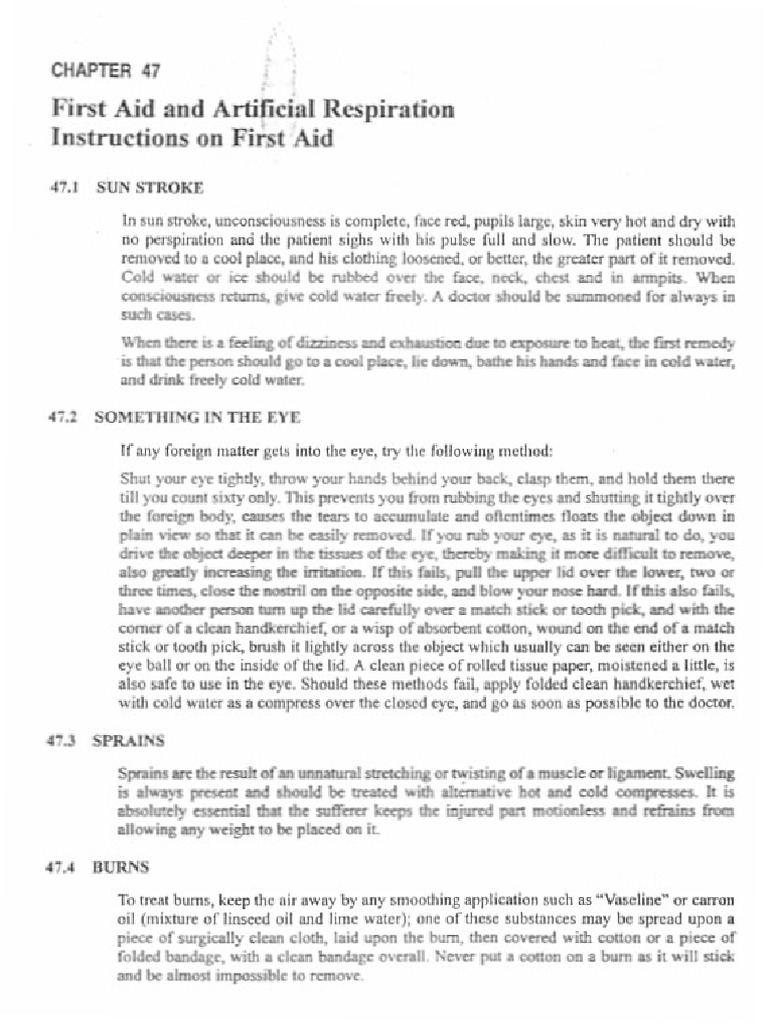 First Aid & Aspiration | PDF