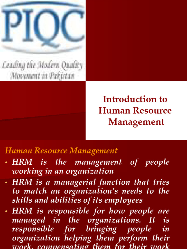 StrategicHRM Introduction | PDF | Human Resource Management | Employment