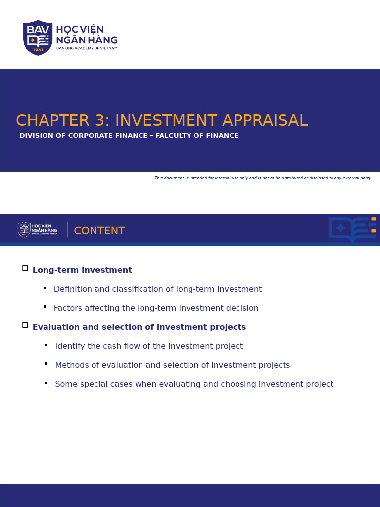 Student - Chapter 3 - Investment Appraisal 2025 | PDF | Net Present ...
