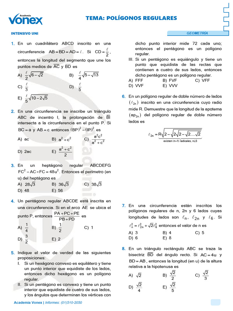 Si Uni Ge S9 GC | PDF | Triángulo | Geometría del plano euclidiano