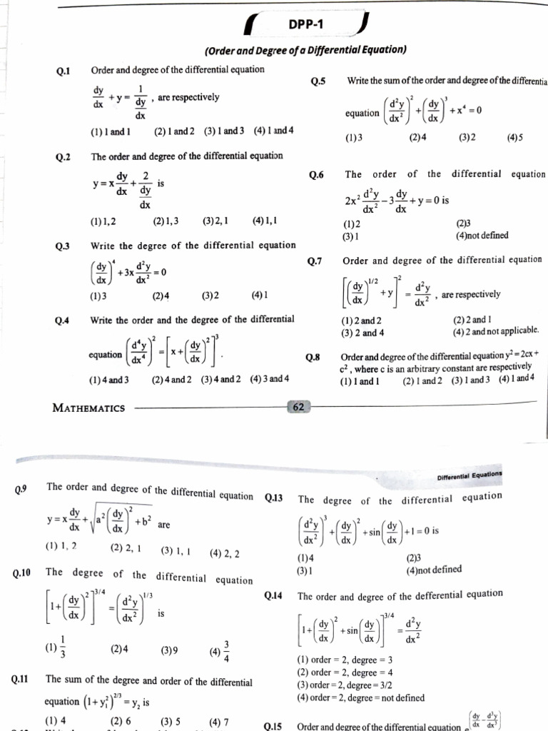 Differential Equation (1) | PDF