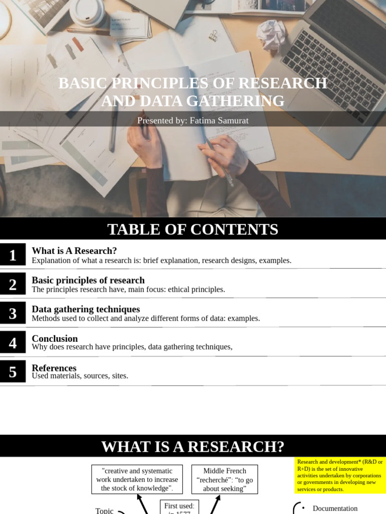 Research Principles and Data Gathering Techniques | PDF | Intelligence ...