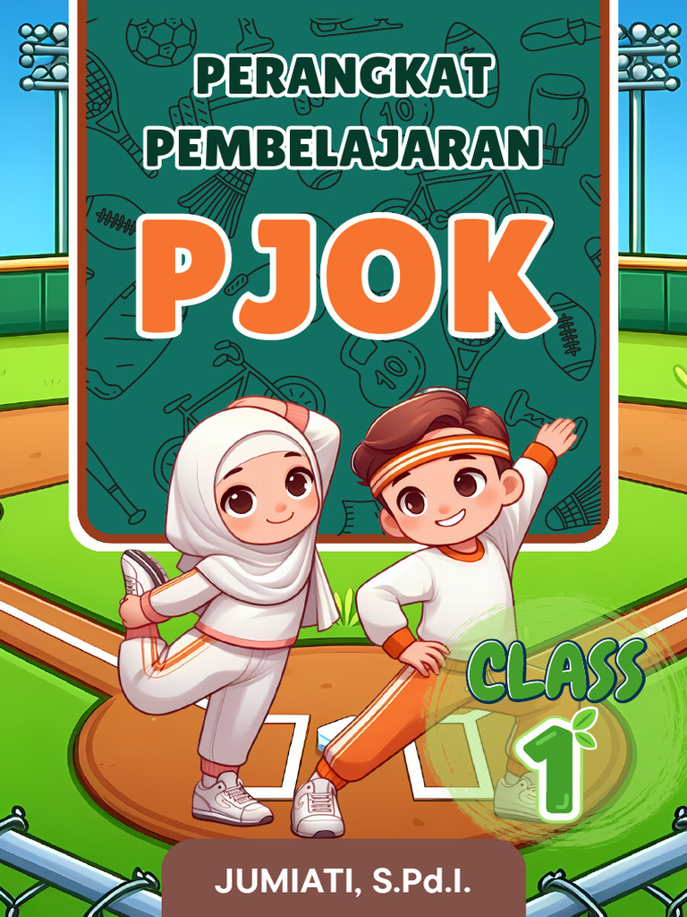 Hijau Jingga Ilustrasi Lucu Cover Modul Ajar Olahraga Dokumen A4 | PDF