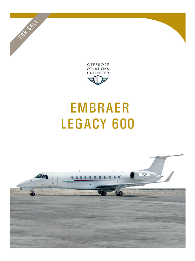 Embraer Legacy 600 Aircraft for Sale | PDF | Aviation | Aircraft