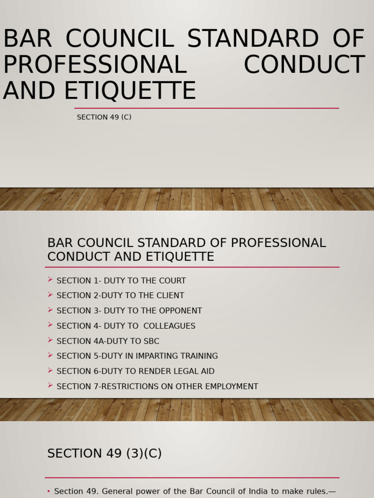 Bar Council Professional Standards | PDF | Advocate | Expense