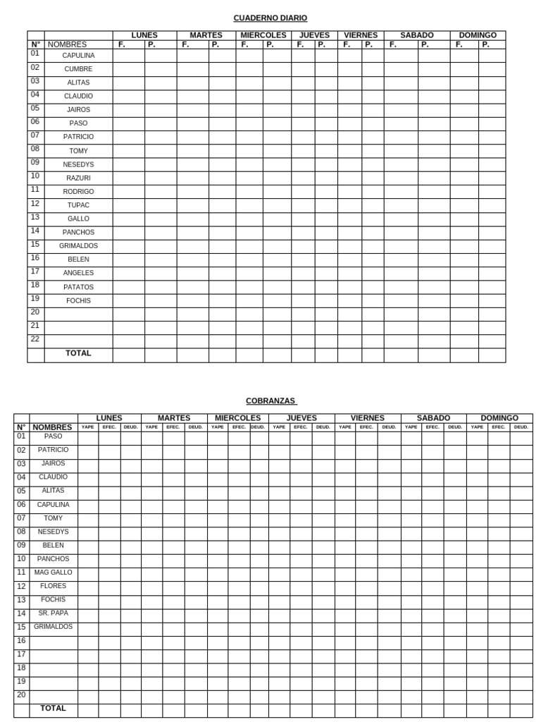 Cuaderno Diario Paraiso | PDF