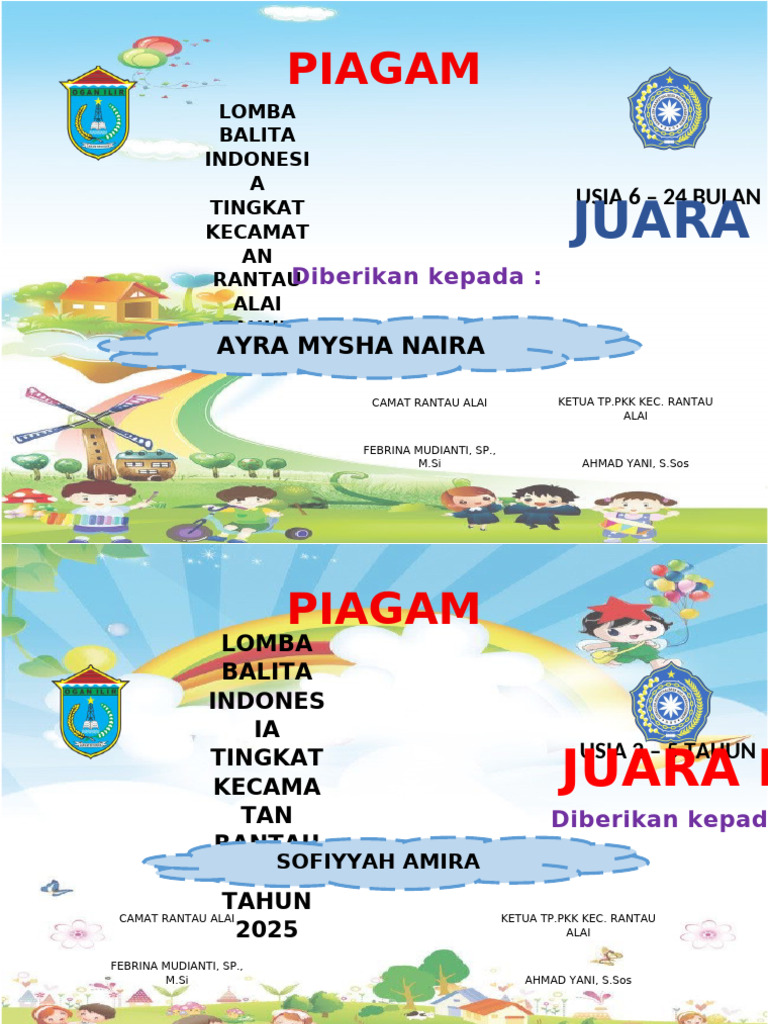 Piagam LBI 2025 | PDF
