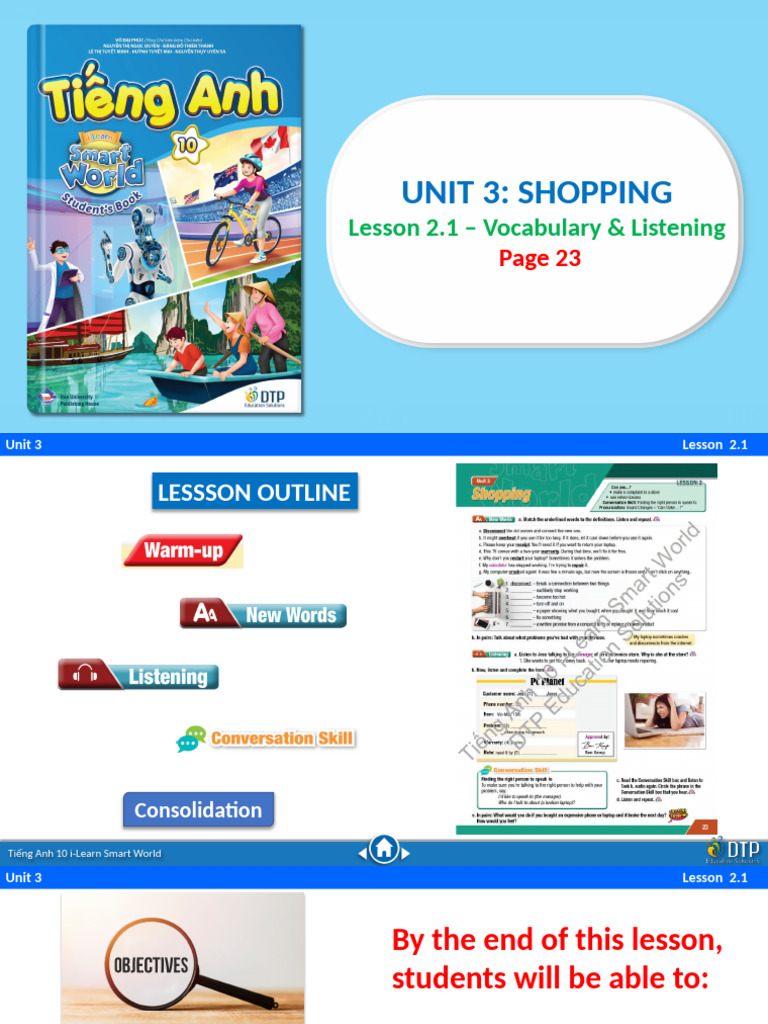 TA10 ISW - U3L2.1 Vocabulary - Listening - Page 23 | PDF | Linguistics