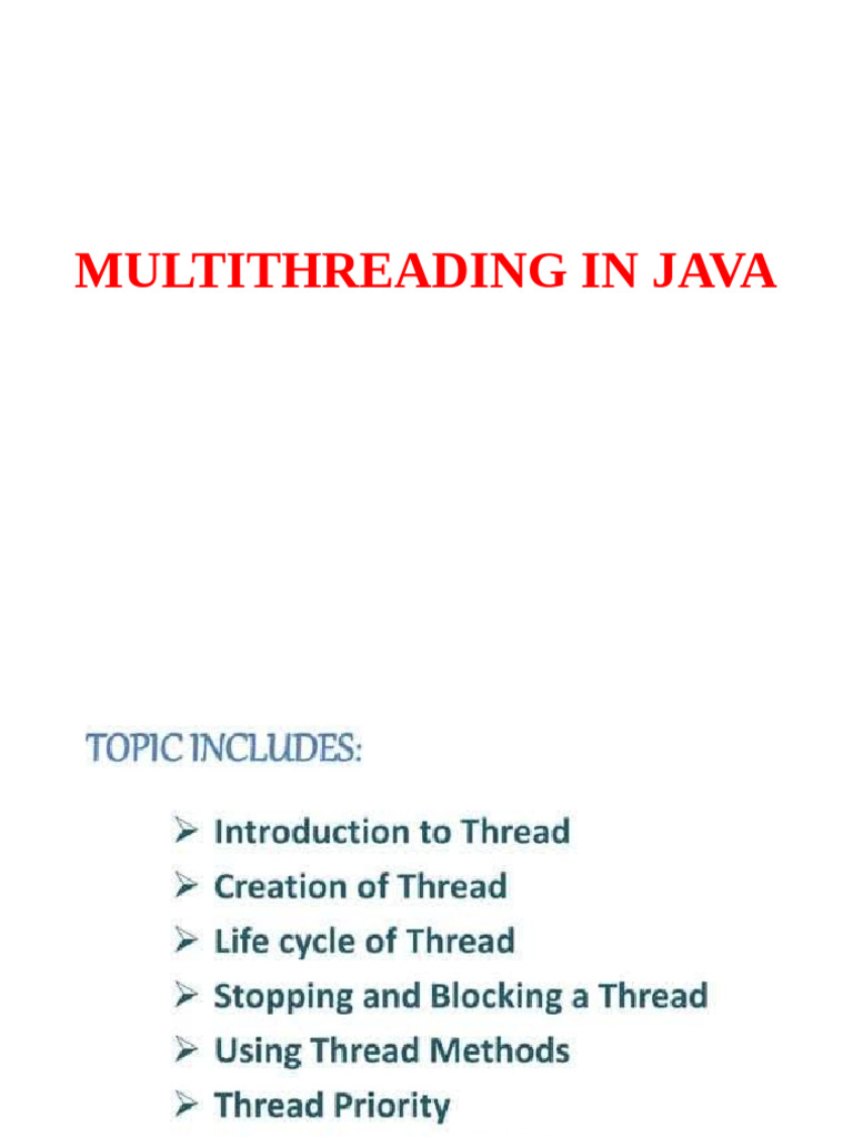 Multi Threading | PDF