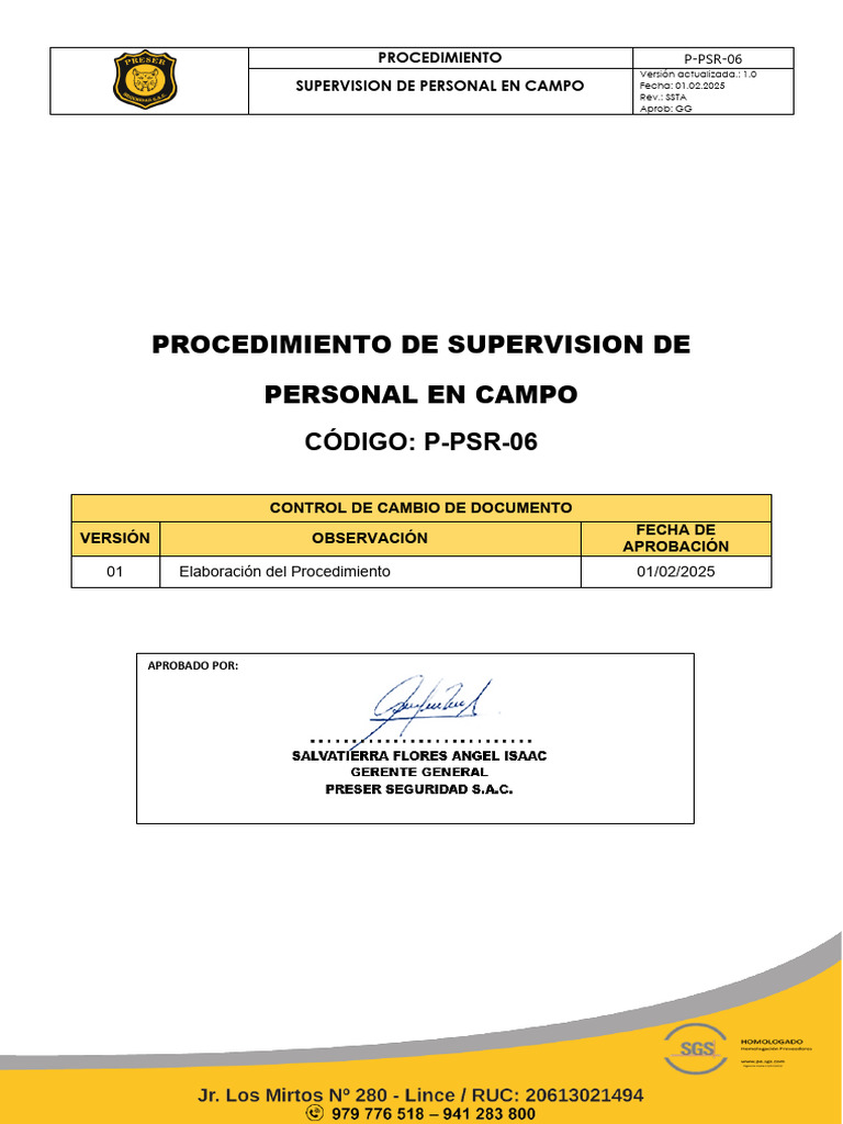 Supervisión Efectiva de Personal en Campo | PDF