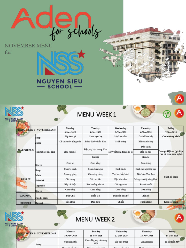 NSS November Menu | PDF