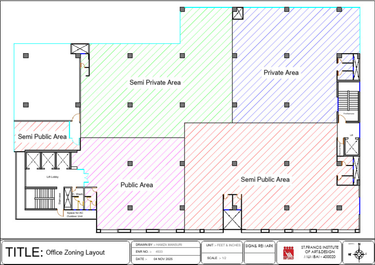 Office Zoning Layout for St. Francis Institute | PDF