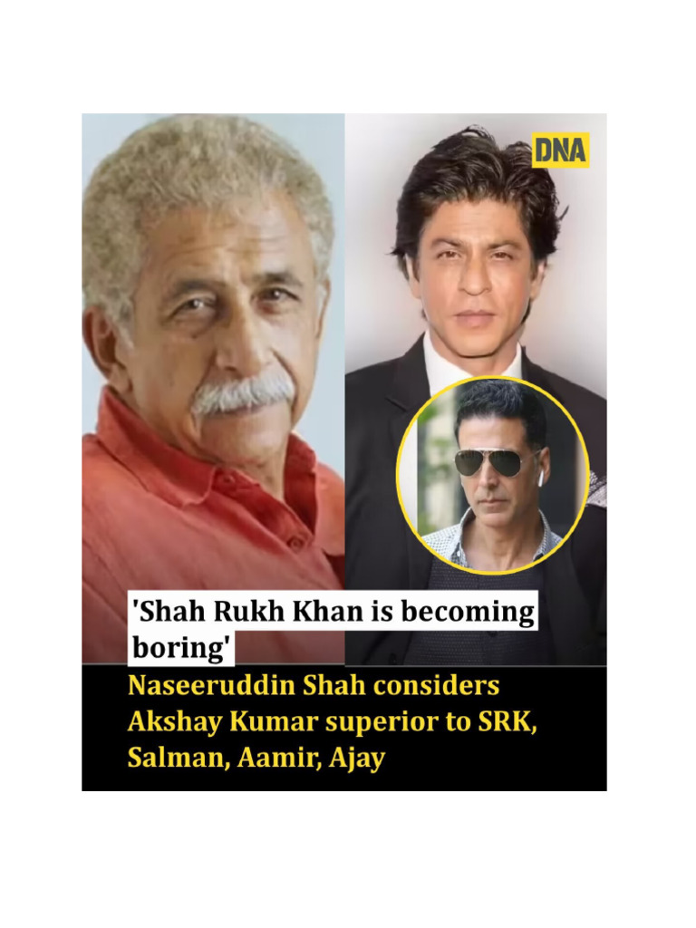 Naseeruddin Shah: Iconic Bollywood Actor | PDF