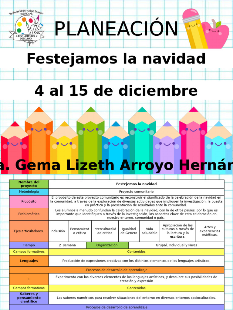 Proyecto Comunitario: Navidad en México | PDF | Navidad | Aprendizaje