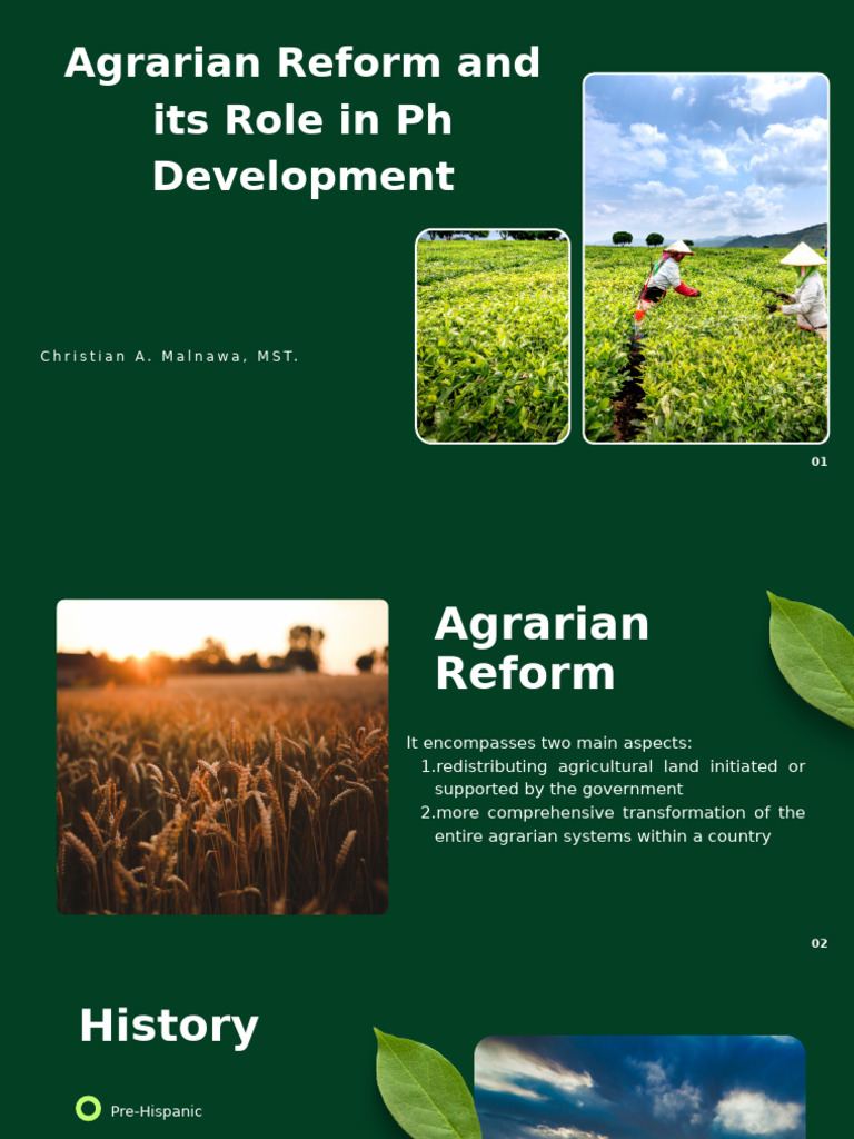 Agrarian Reform in Philippine History | PDF | Leasehold Estate ...