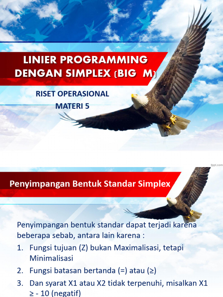 Materi 5 Linier Programming - Big M | PDF