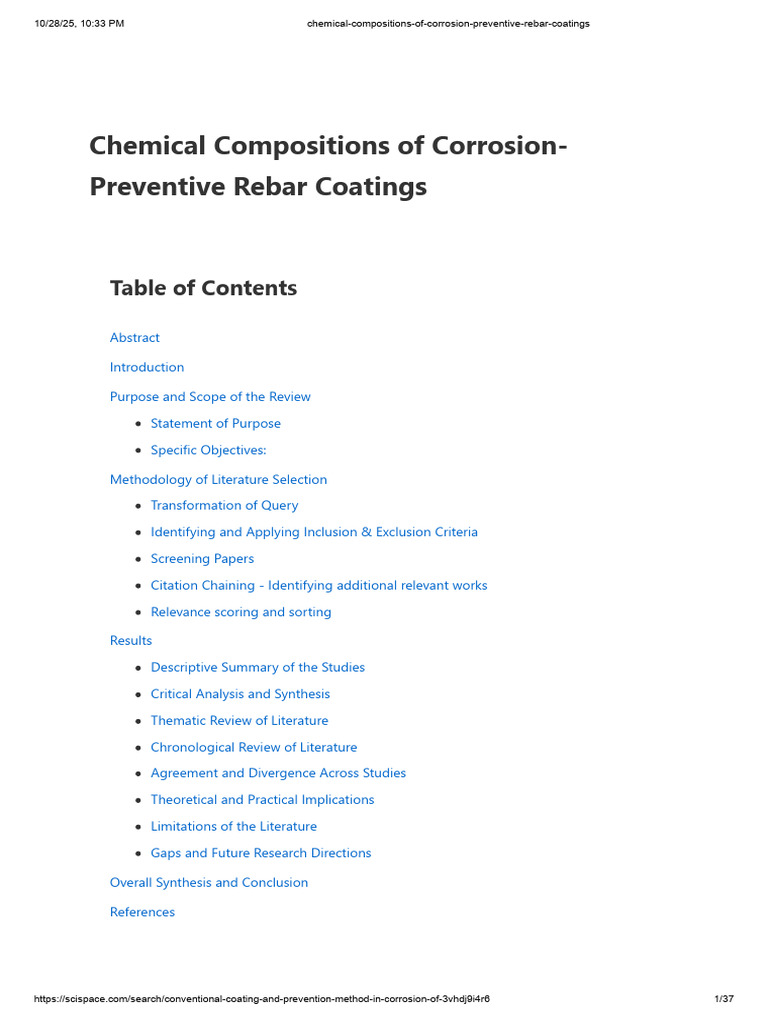 Corrosion-Preventive Rebar Coatings Analysis | PDF | Corrosion | Coating