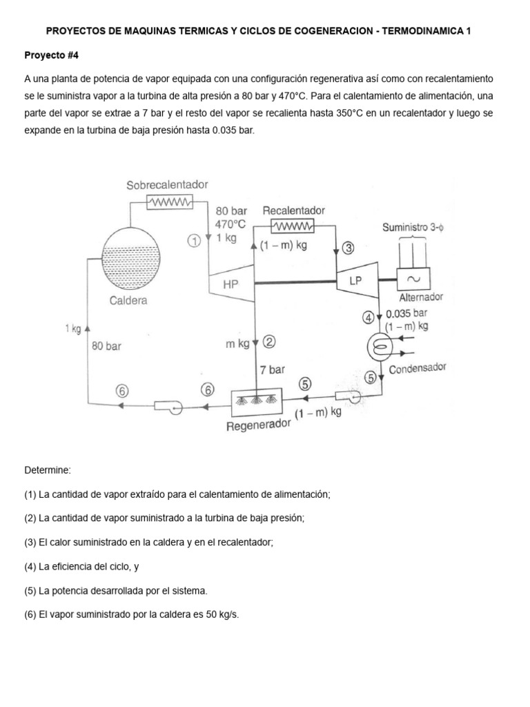 Máquinas Térmicas - Proyecto 4 | PDF
