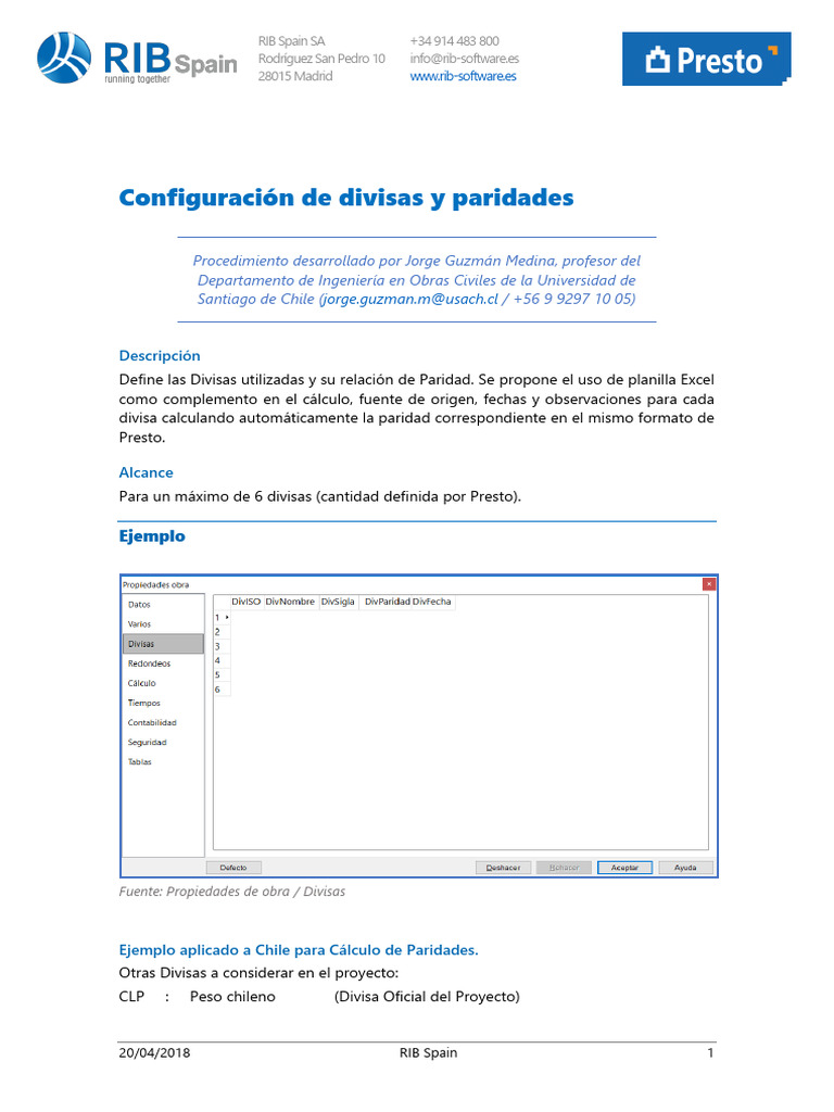 Configuracion de Divisas y Paridades | PDF | Moneda | Mercado de divisas