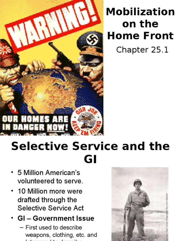 Mobilization On The Home Front - 25.1 | PDF | Internment Of Japanese ...