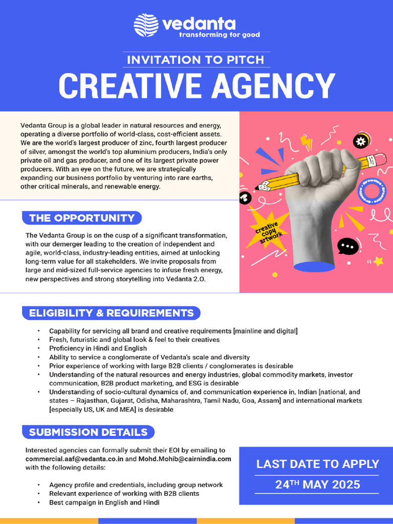 Invitation To Pitch Creative Agency | PDF