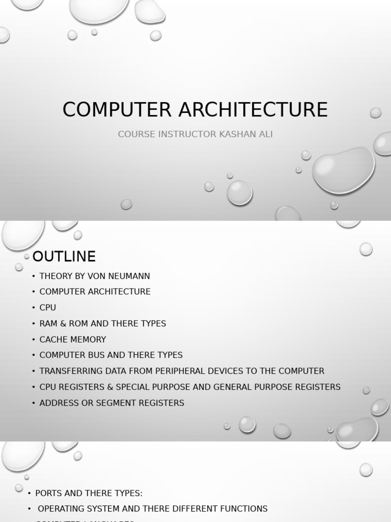 Computer Architecture | PDF | Random Access Memory | Read Only Memory