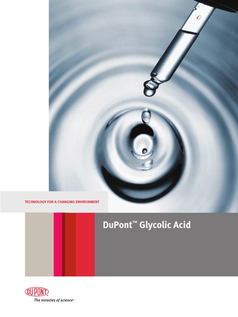 Glycolic Acid Brochure | PDF | Hydrochloric Acid | Acid