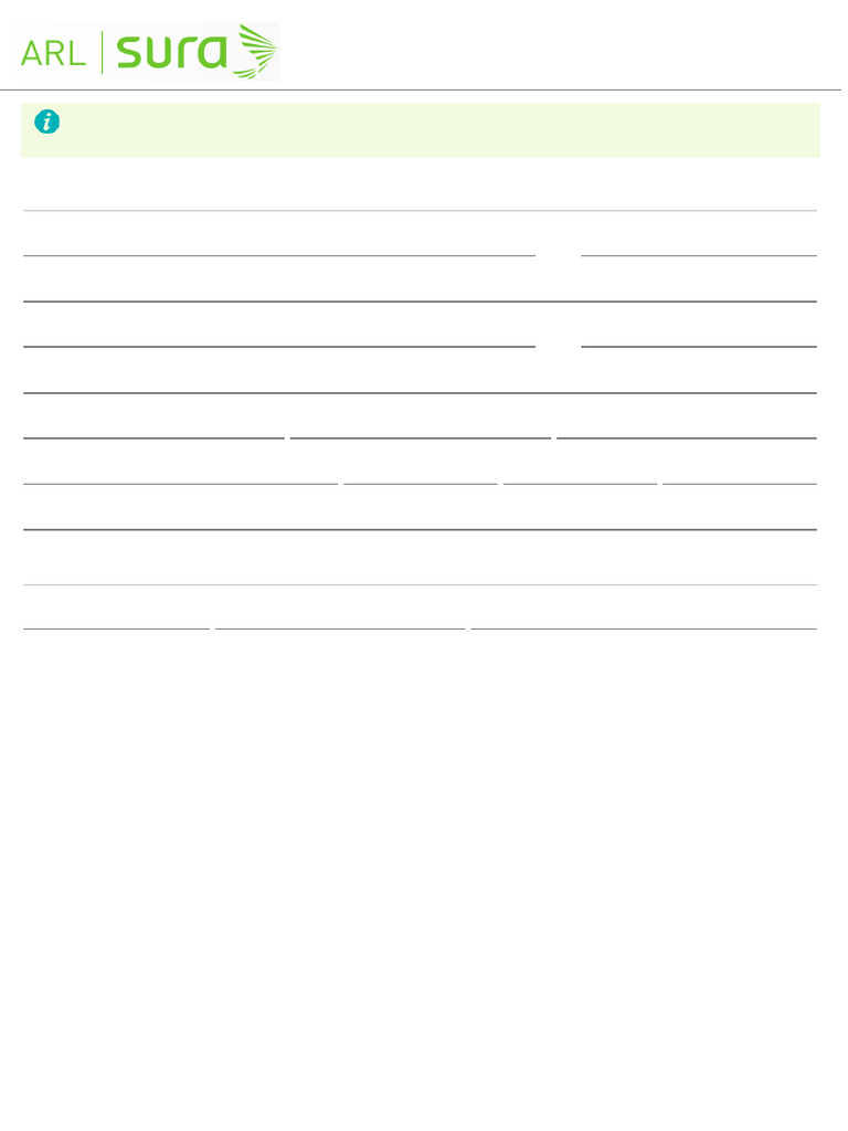 Formulario Afiliacion Arl Sura | PDF | Derecho laboral