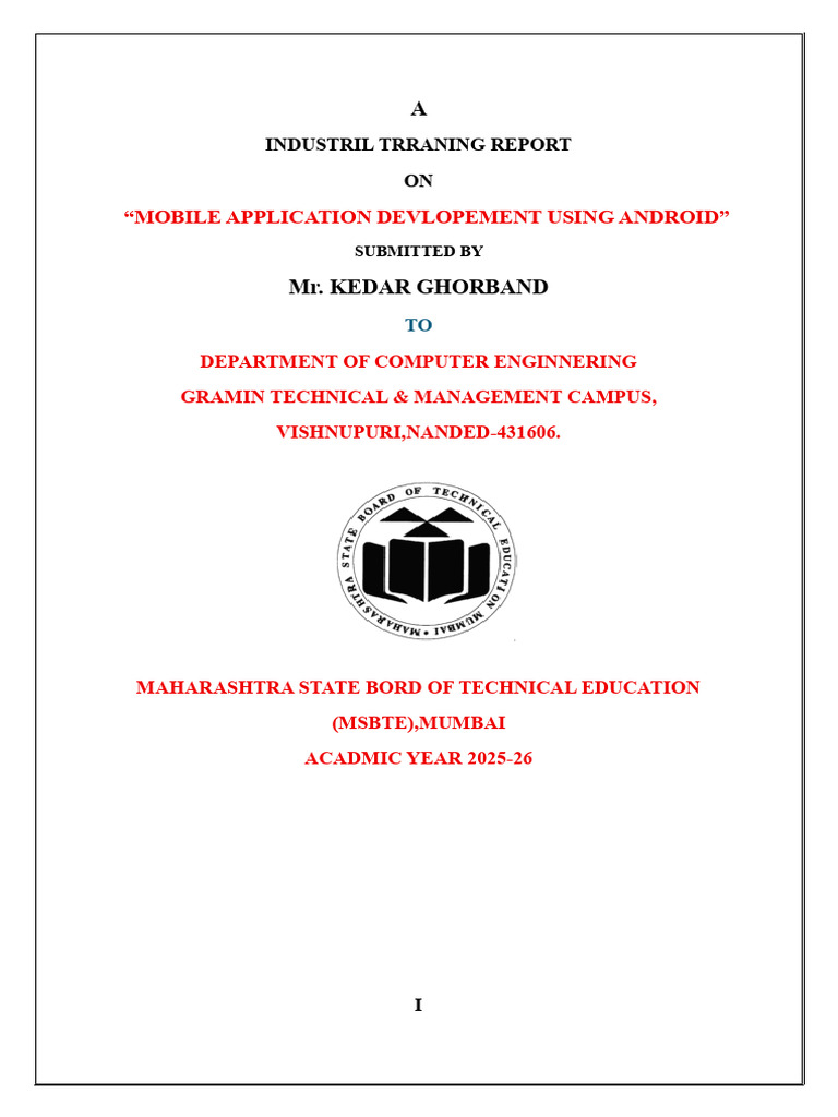 5 - 10 - ITR - REPORT - FORMAT Pages Kedar | PDF | Engineering | System