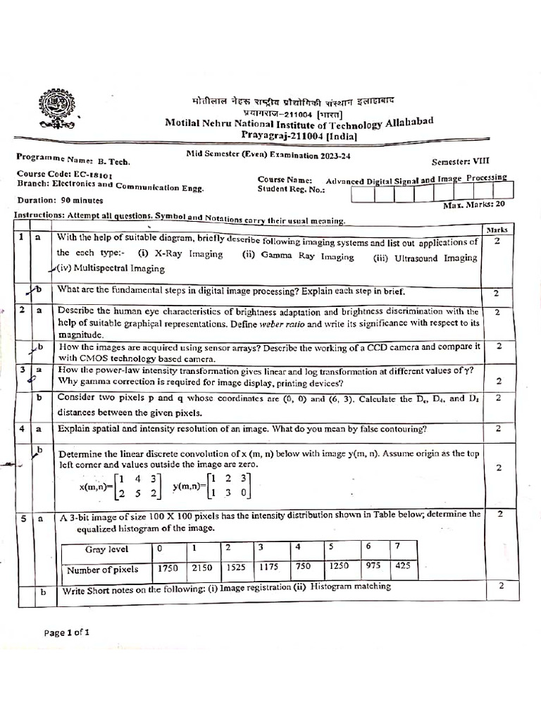 Mid Sem 2024 | PDF