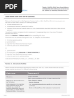 GEPF Funeral Benefit Claim Form Z300 | PDF | Pension | Welfare