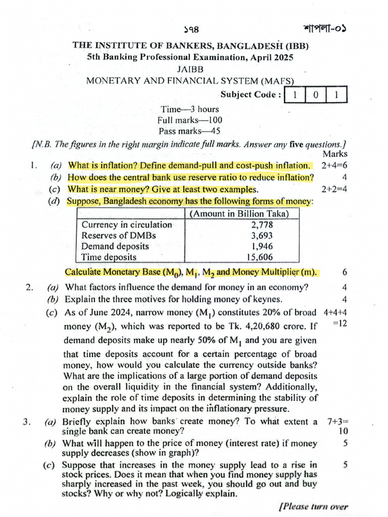 Monetary and Financial System (MAFS) | PDF