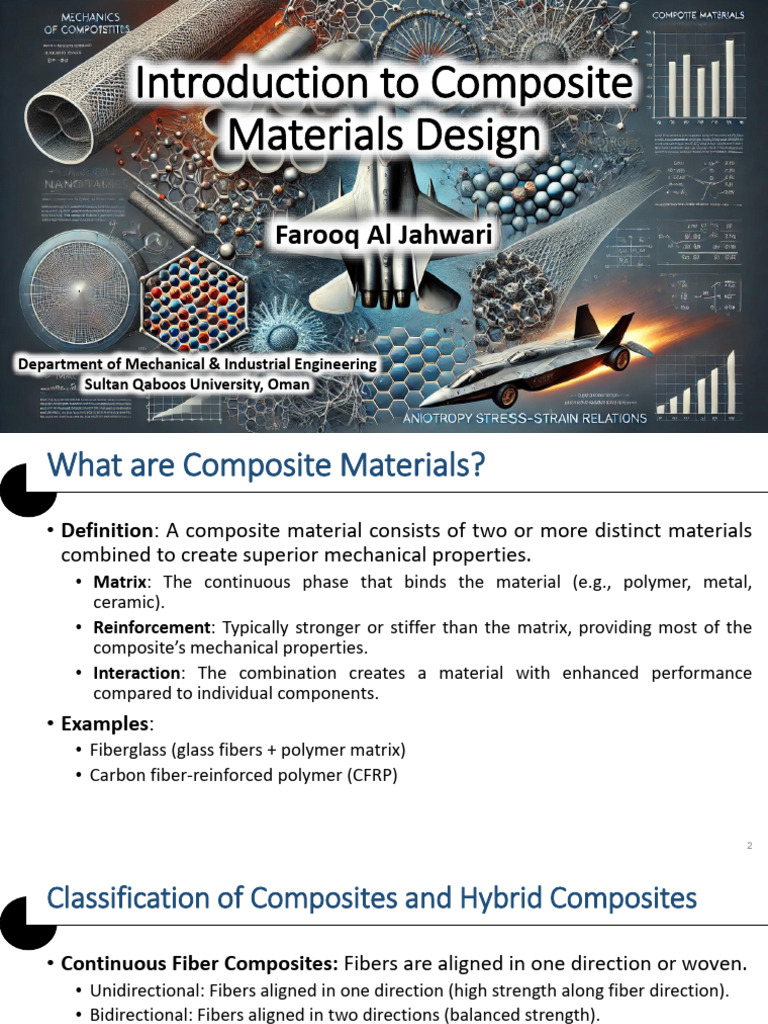 Composite Materials Design Overview | PDF | Composite Material | Fiberglass